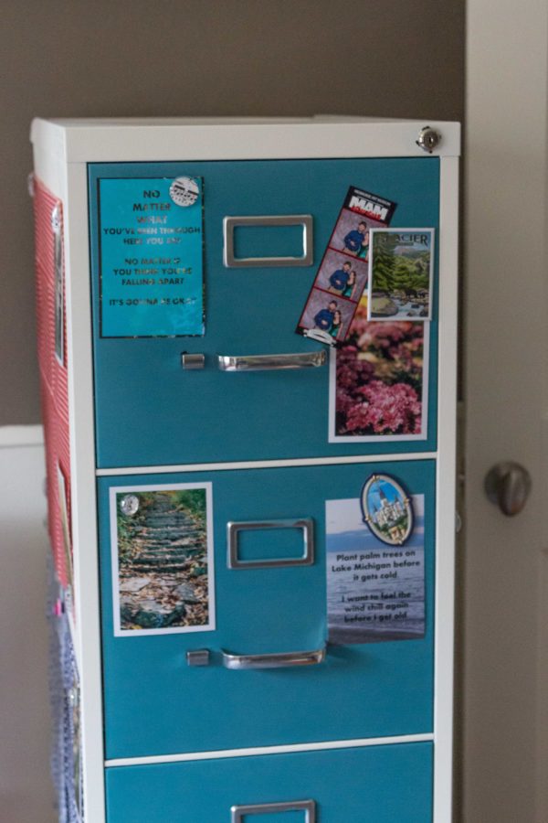 How to Paint and Makeover a Metal File Cabinet - Rose Clearfield