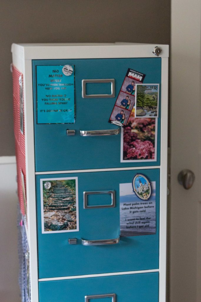 How to Paint and Makeover a Metal File Cabinet - Rose Clearfield