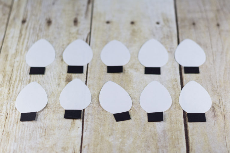 DIY Paper Christmas Lights Decoration • Rose Clearfield