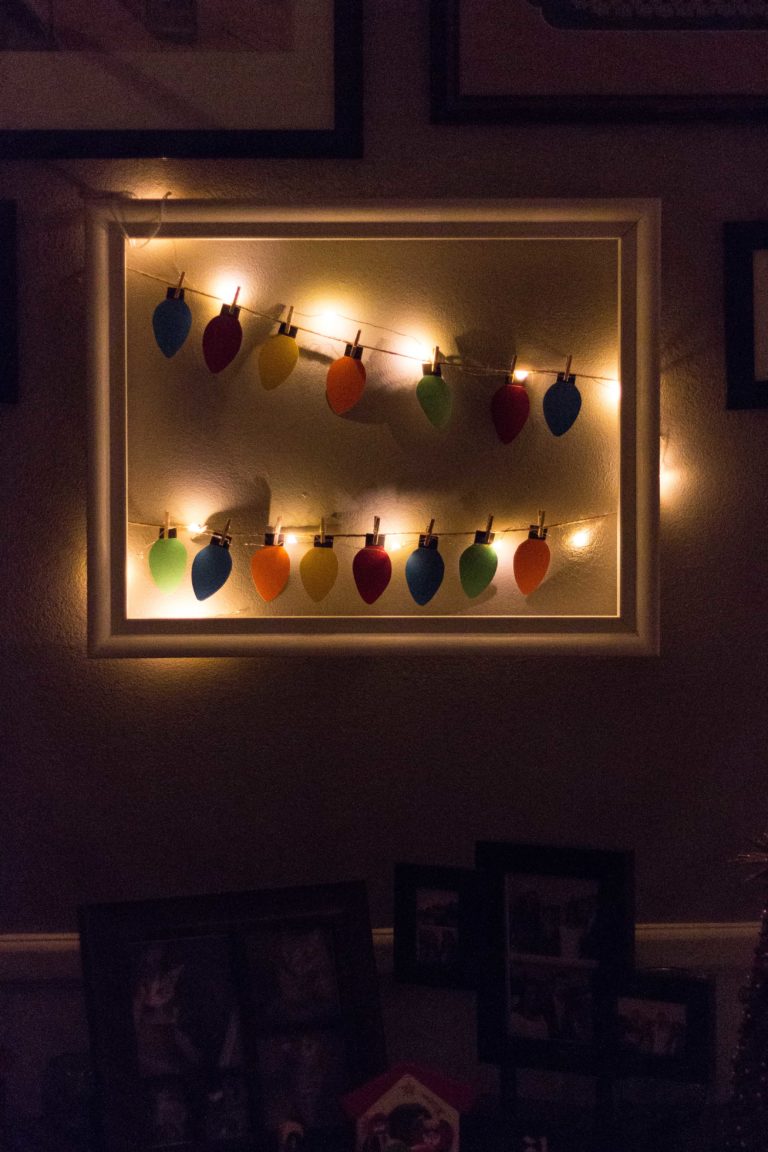 DIY Paper Christmas Lights Decoration • Rose Clearfield