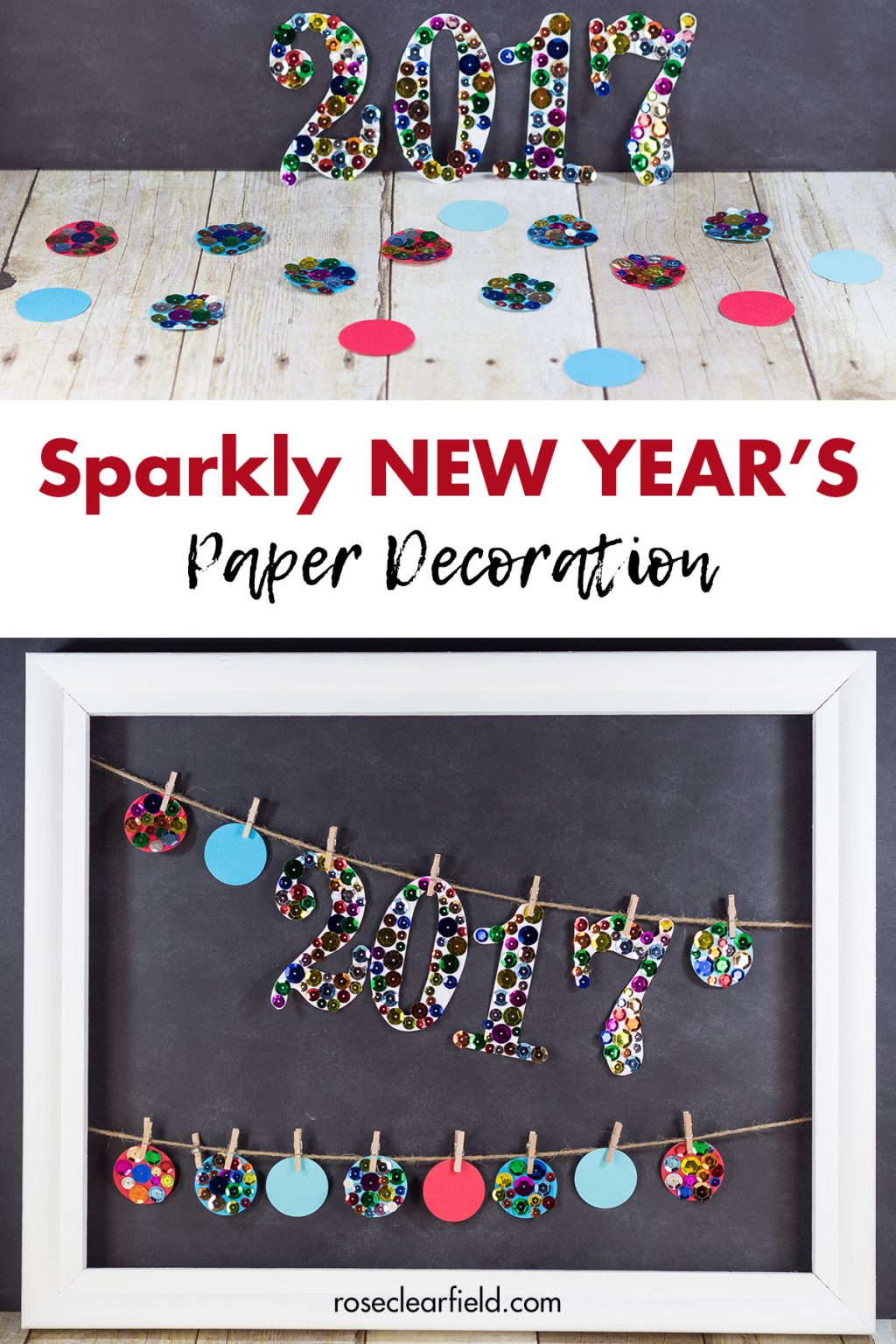 Free Printable New Year's Eve Placemats to Color • Rose Clearfield