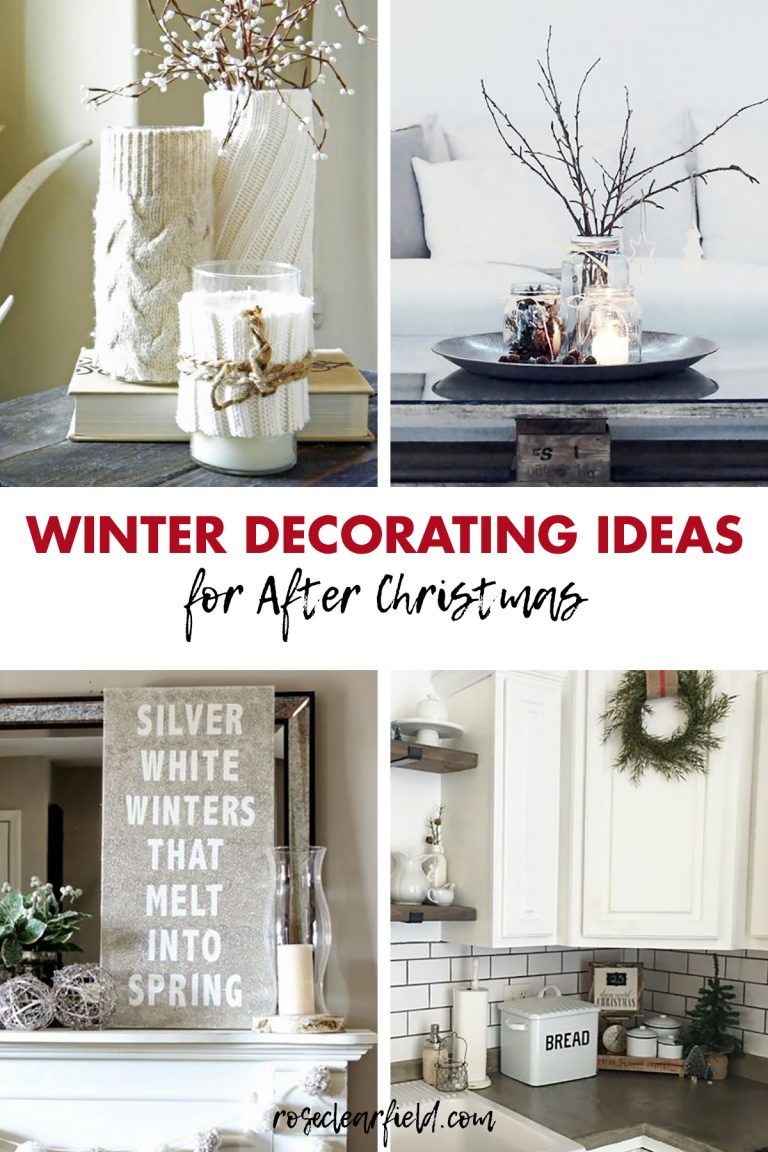 Post-Christmas Winter Mantel Inspiration • Rose Clearfield