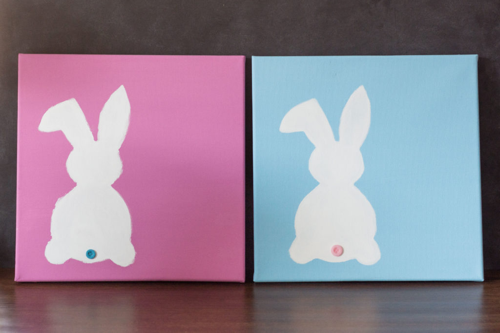 DIY Easter Bunny Canvas Wall Art • Rose Clearfield