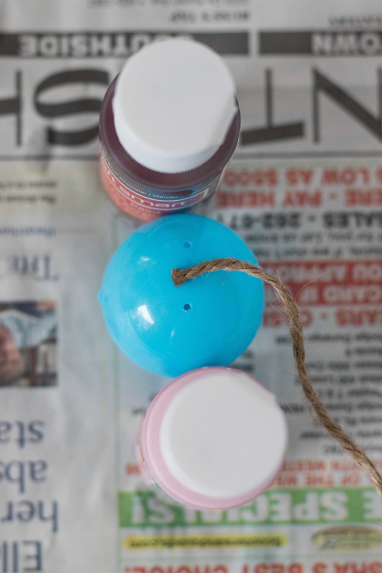 DIY Twine Wrapped Plastic Easter Eggs with Lace and Ribbon • Rose ...