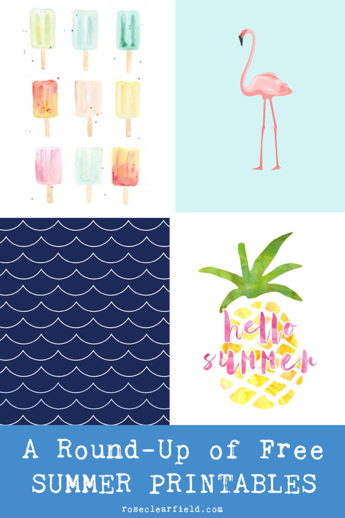 A Round-Up of Free Summer Printables • Rose Clearfield