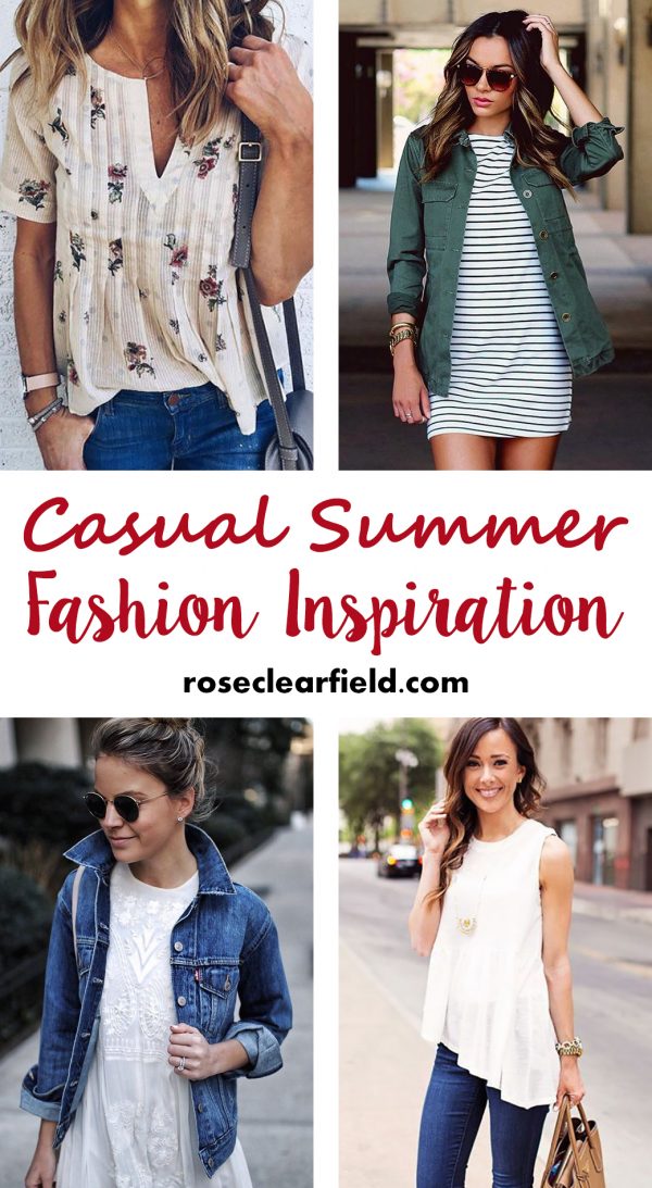 Casual Summer Fashion Inspiration • Rose Clearfield