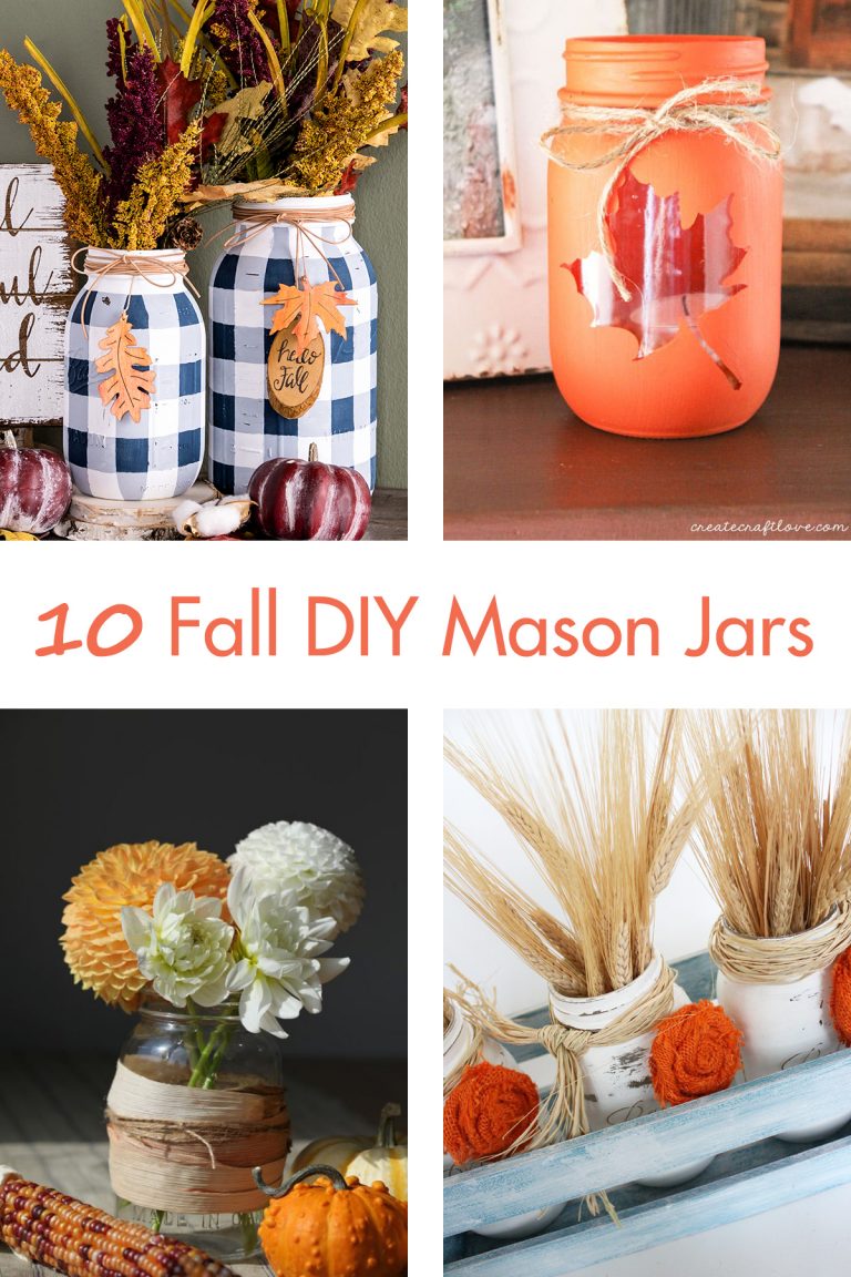DIY Fall Mason Jar Decor • Rose Clearfield