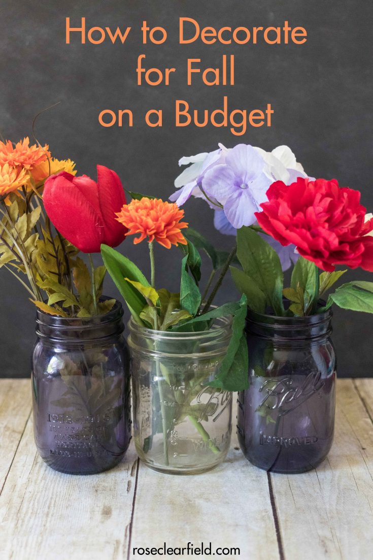 Diy Fall Mason Jar Decor Rose Clearfield