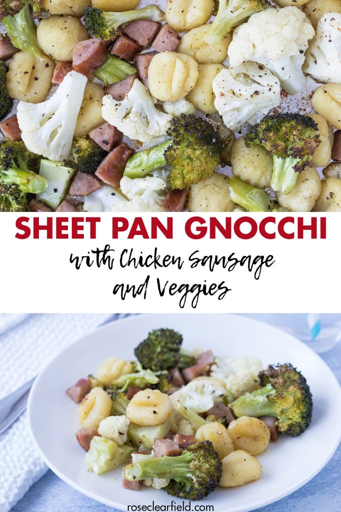 Sheet Pan Gnocchi with Chicken Sausage and Vegetables • Rose Clearfield