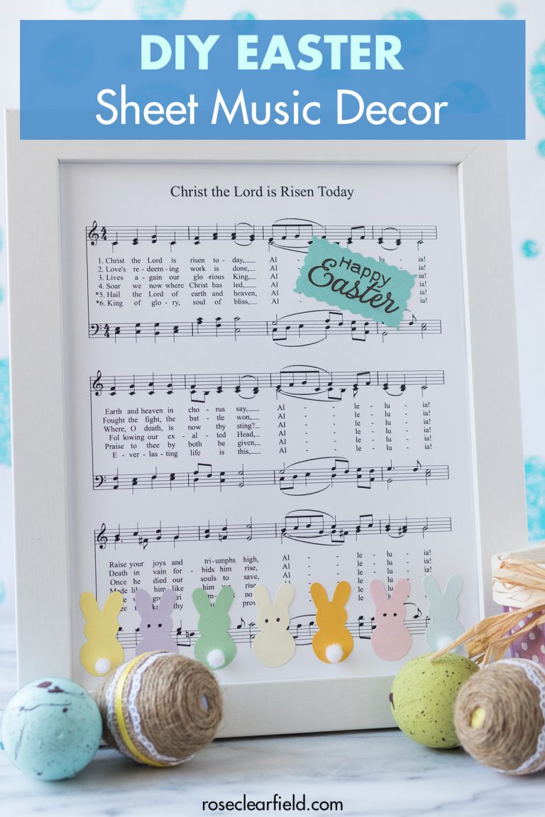 DIY Cardstock Easter Egg Decor • Rose Clearfield