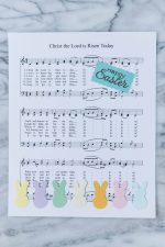 DIY Easter Sheet Music Wall Decor • Rose Clearfield