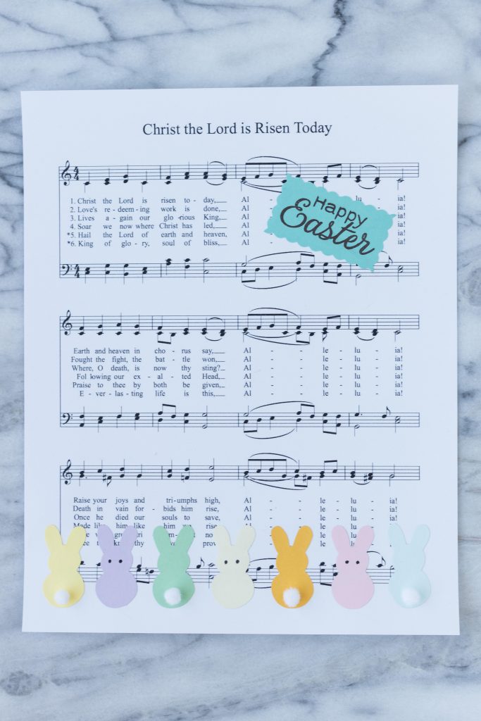 DIY Easter Sheet Music Wall Decor • Rose Clearfield