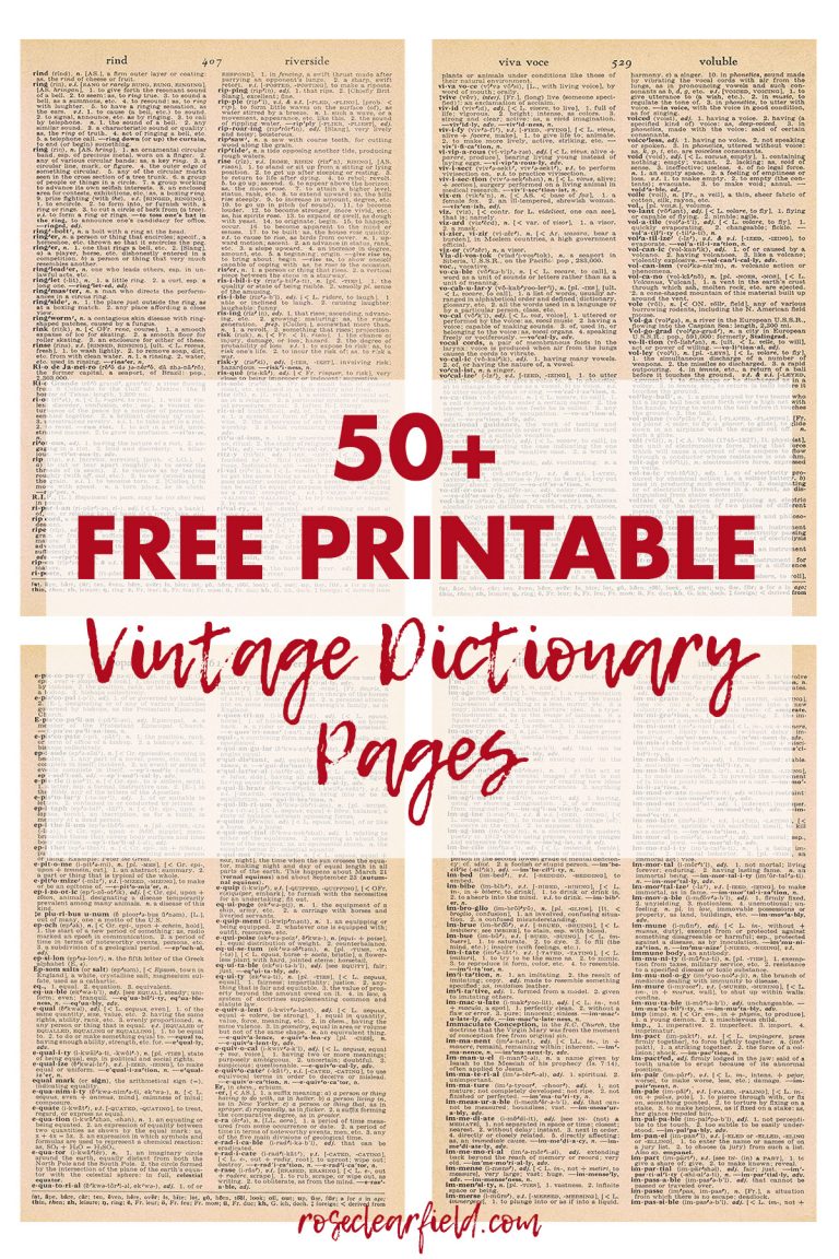 Free Printable Vintage Sheet Music [With Digital Collage Sheets] • Rose ...