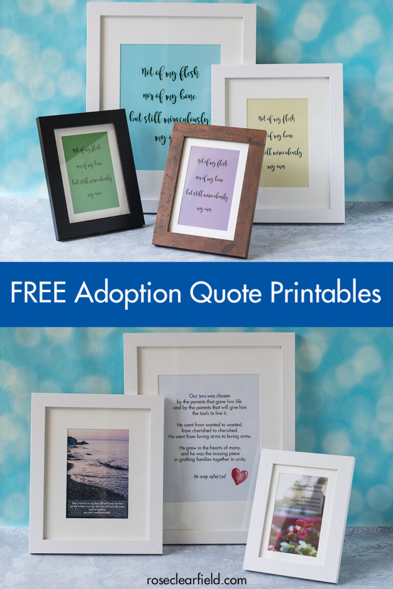 Free Adoption Quote Printables • Rose Clearfield