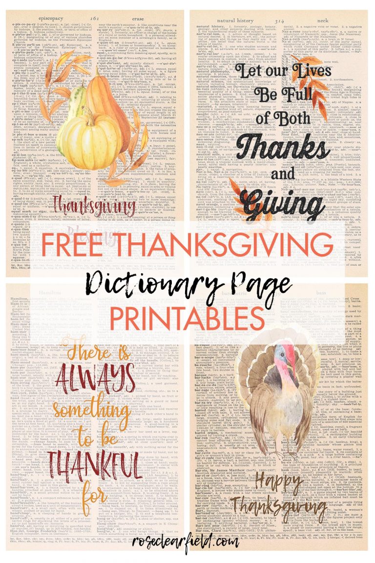 Free Printable Vintage Thanksgiving Postcards • Rose Clearfield