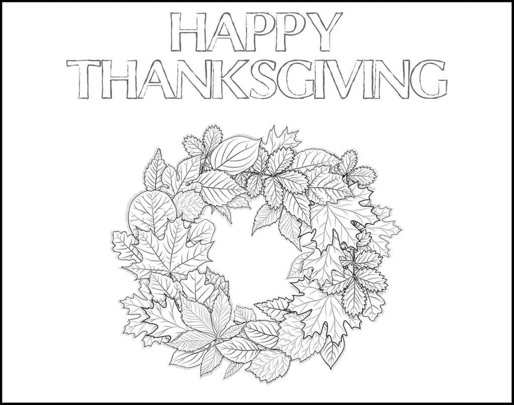 Free Printable Thanksgiving Placemats to Color • Rose Clearfield