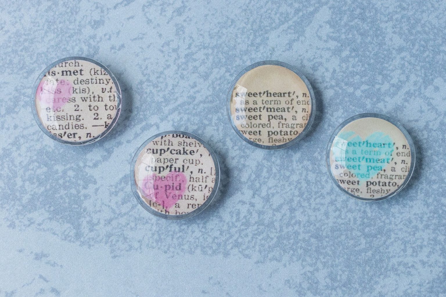 DIY Valentine’s Day Dictionary Page Magnets [With FREE Digital Collage ...