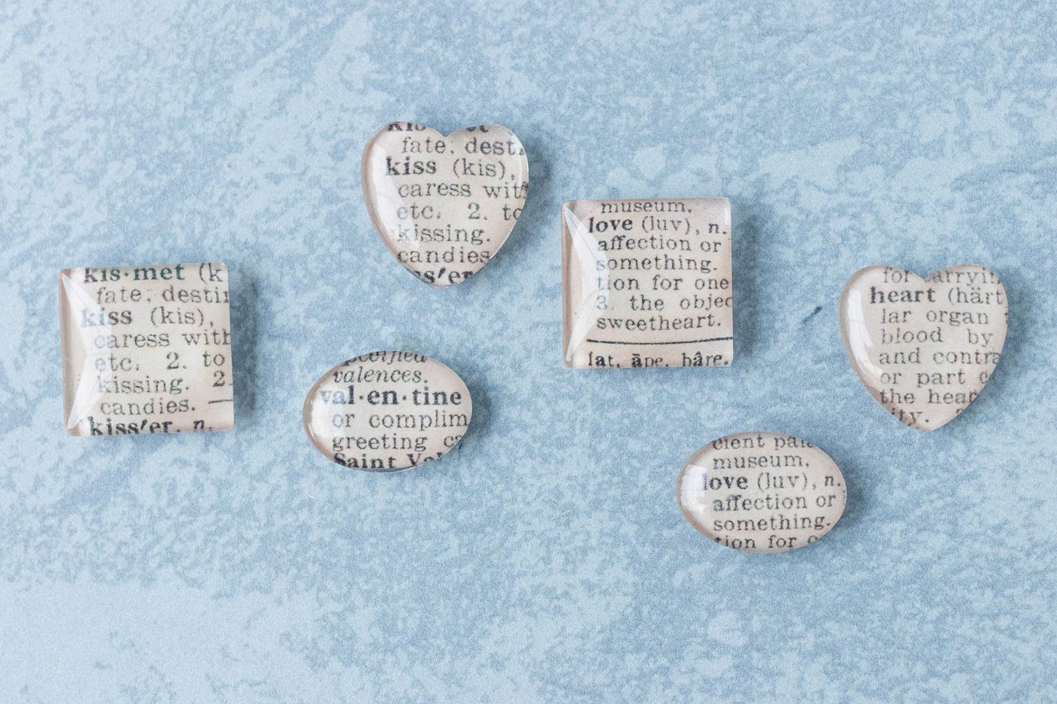 DIY Valentine's Day Dictionary Page Magnets [With FREE Digital Collage ...