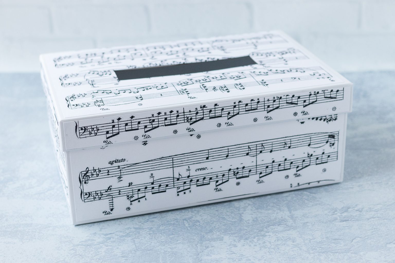 DIY Sheet Music Valentine's Day Box • Rose Clearfield