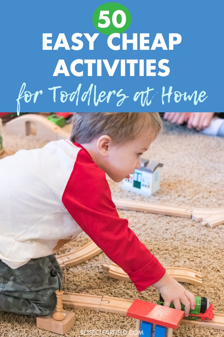 50 Easy Cheap Activities for Toddlers at Home • Rose Clearfield