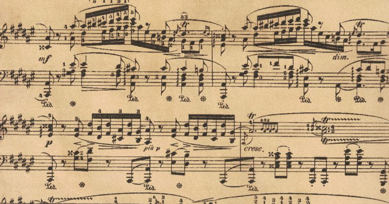 Vintage Classical Sheet Music 2 1200x630 • Rose Clearfield