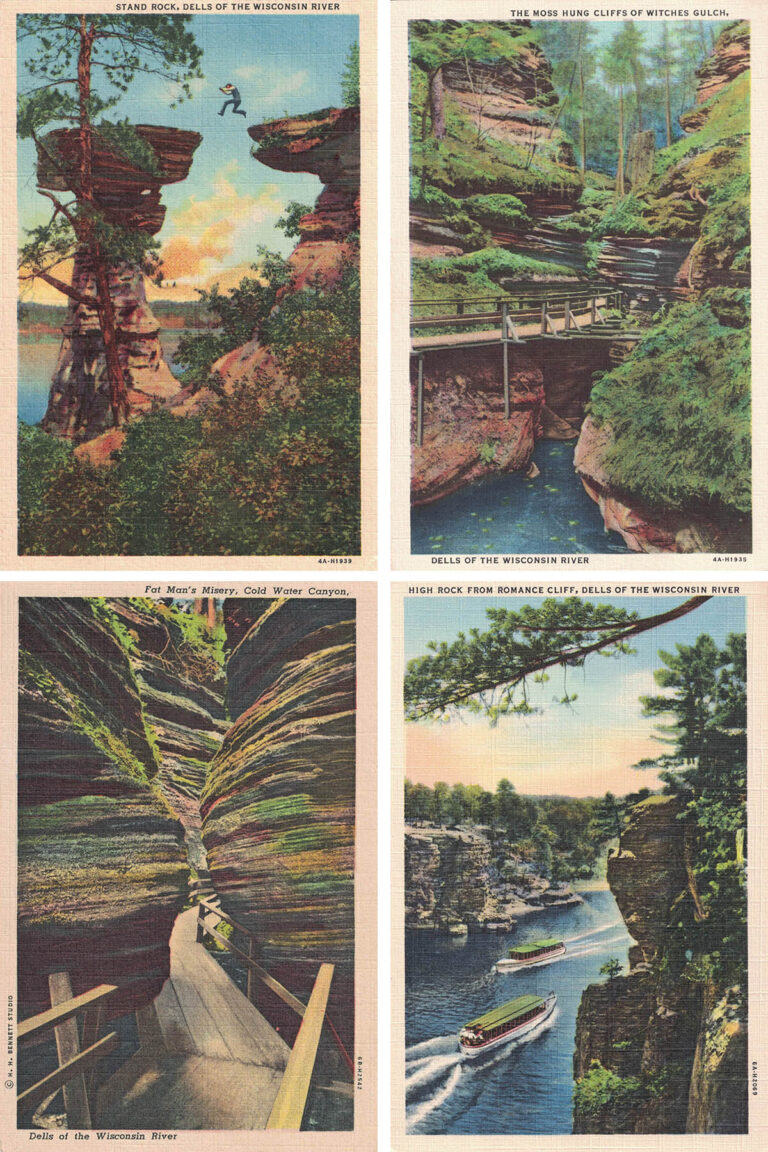 Free Printable Vintage Wisconsin Dells Postcards • Rose Clearfield