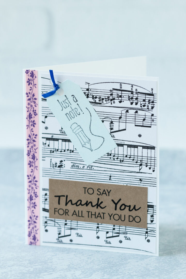 12 Easy DIY Music Teacher Thank You Cards - Rose Clearfield