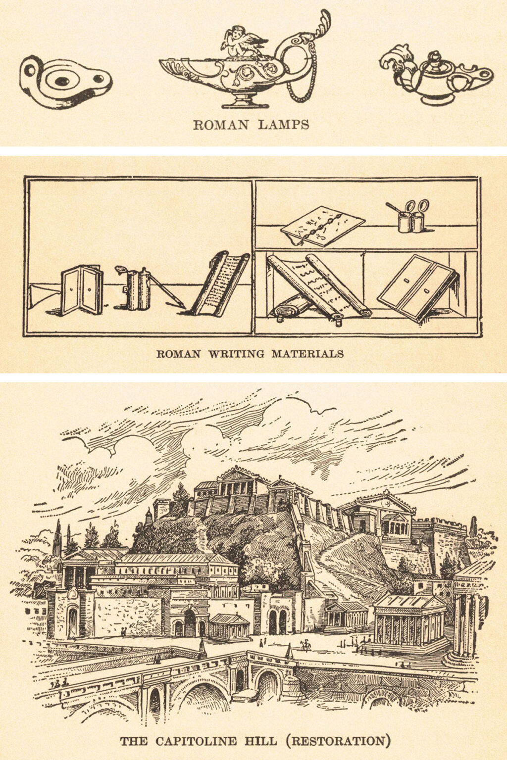 Free Vintage Beginner Latin Textbook Pages and Illustrations - Rose ...