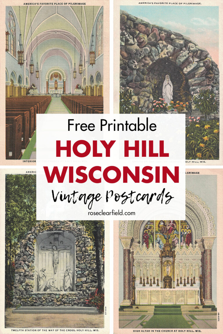Free Printable Vintage Wisconsin State Capitol Postcards • Rose Clearfield