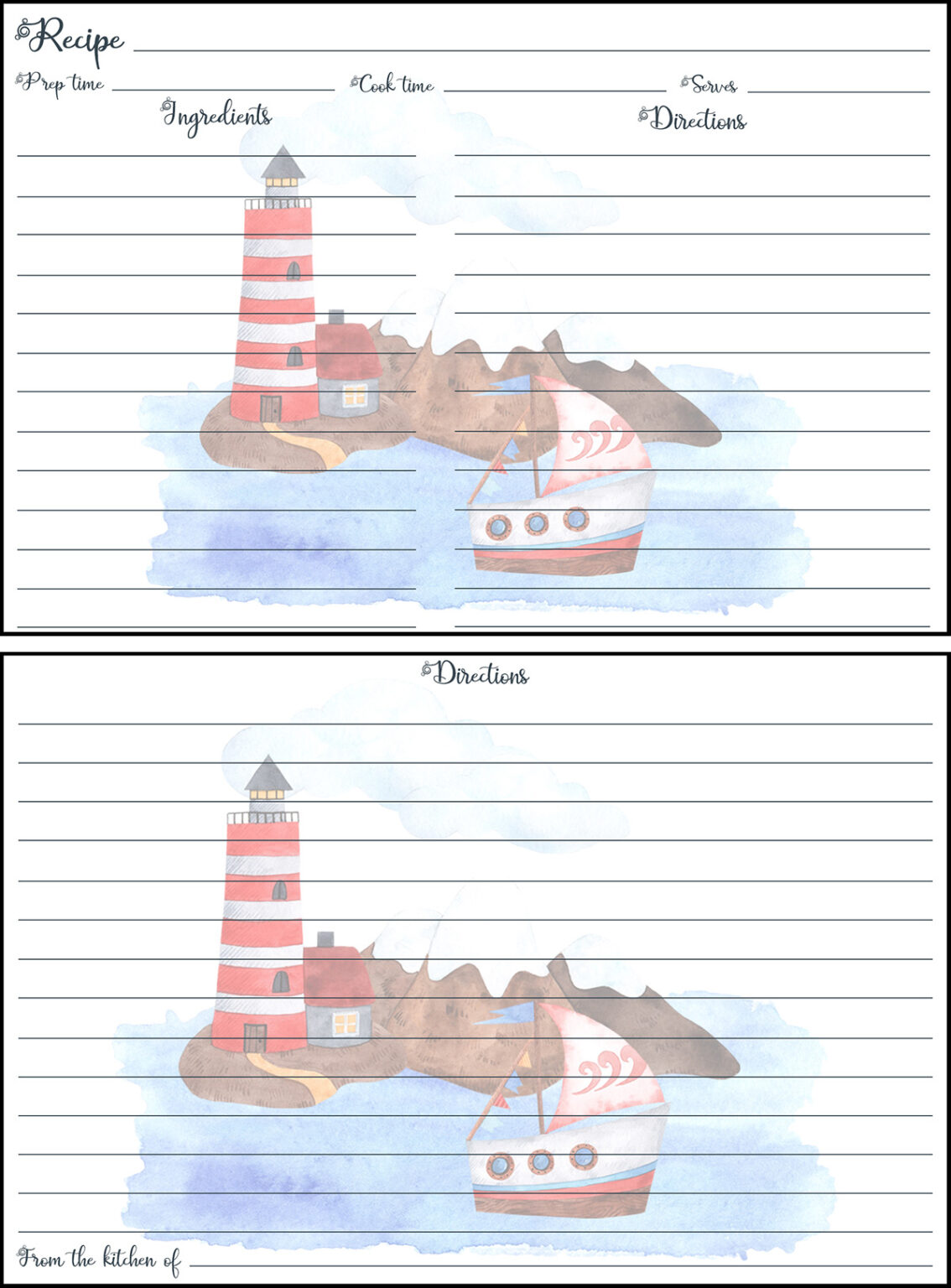 Free Printable Summer Recipe Cards • Rose Clearfield
