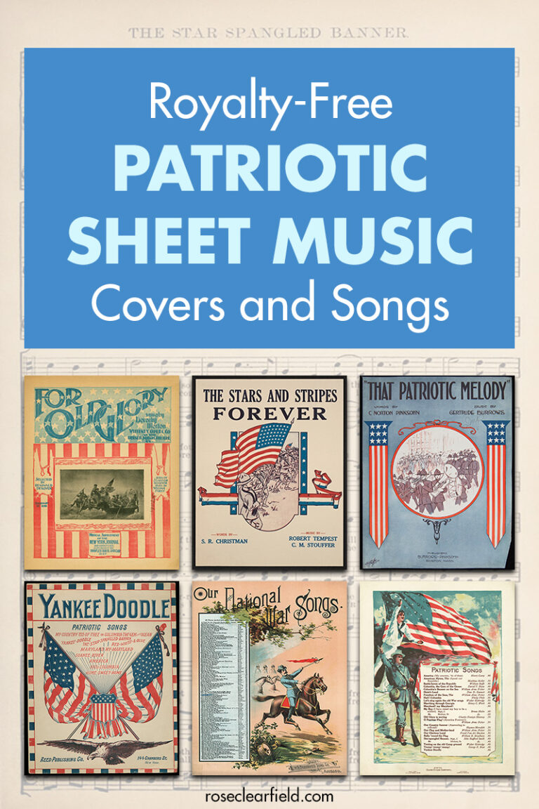 Royalty Free Patriotic Sheet Music Covers and Songs • Rose Clearfield