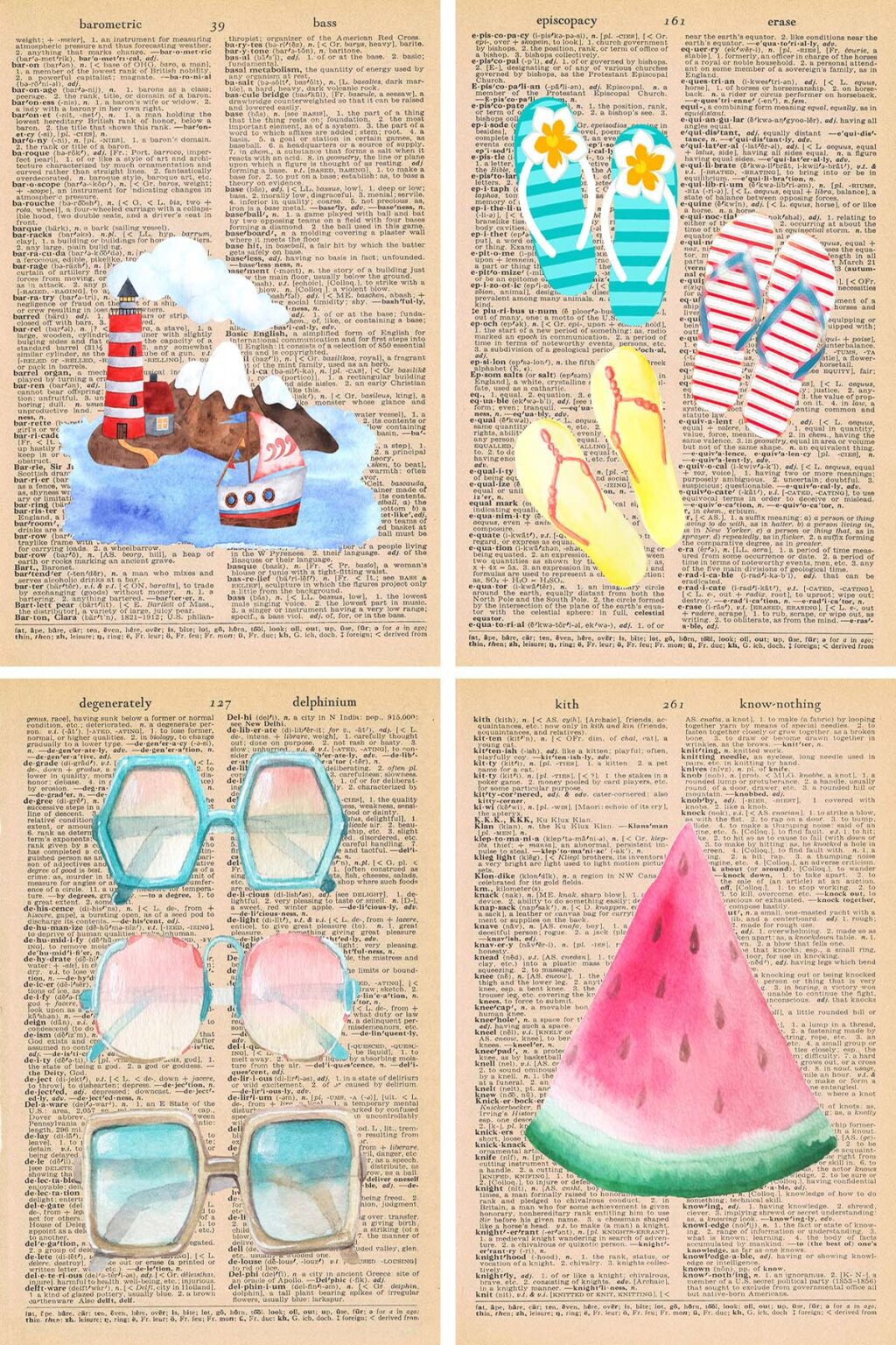 Free Summer Dictionary Page Printables • Rose Clearfield