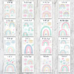 Free Printable Rainbow To-Do Lists • Rose Clearfield