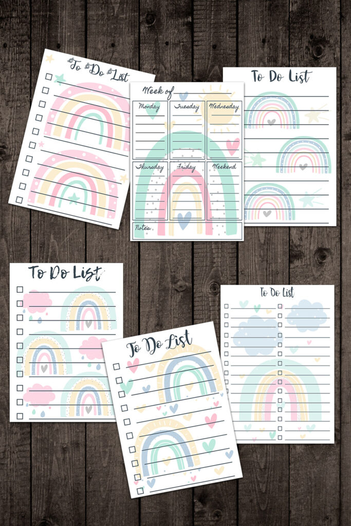 Rainbow To-Do Lists • Rose Clearfield