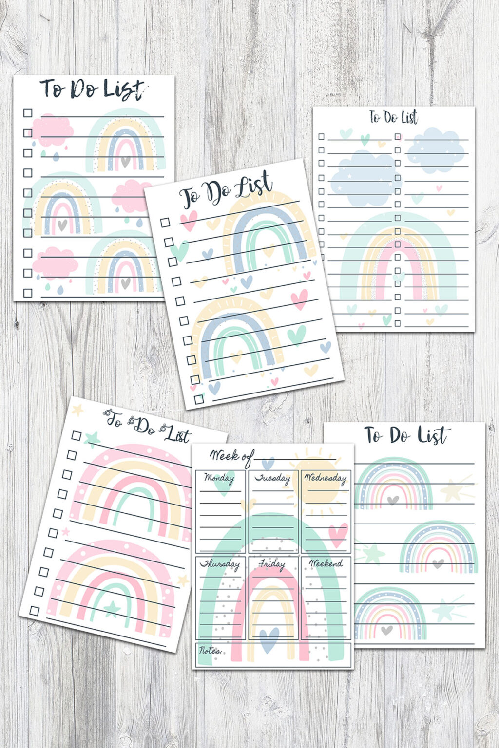 Rainbow To-Do Lists • Rose Clearfield
