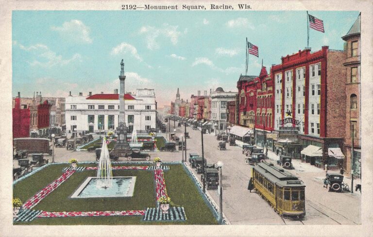 Free Printable Vintage Racine Wisconsin Postcards • Rose Clearfield