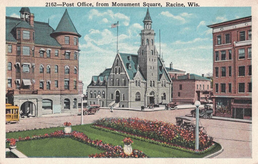 Free Printable Vintage Racine Wisconsin Postcards • Rose Clearfield