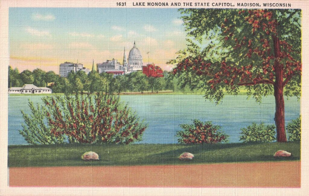 Free Printable Vintage Wisconsin State Capitol Postcards • Rose Clearfield