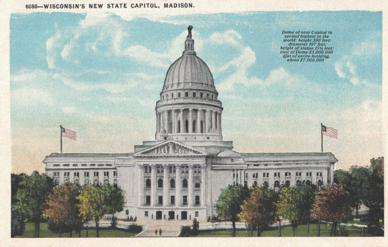 Free Printable Vintage Wisconsin State Capitol Postcards • Rose Clearfield