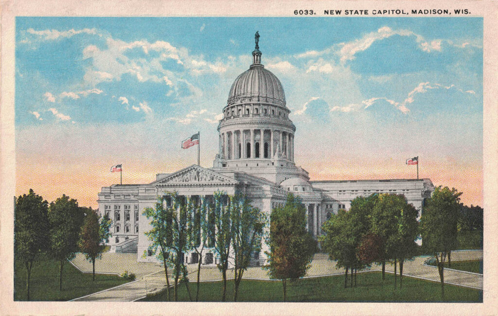 Free Printable Vintage Wisconsin State Capitol Postcards • Rose Clearfield