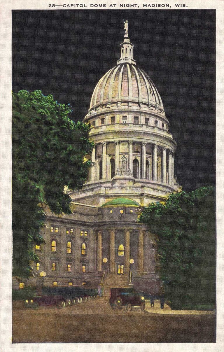 Free Printable Vintage Wisconsin State Capitol Postcards • Rose Clearfield