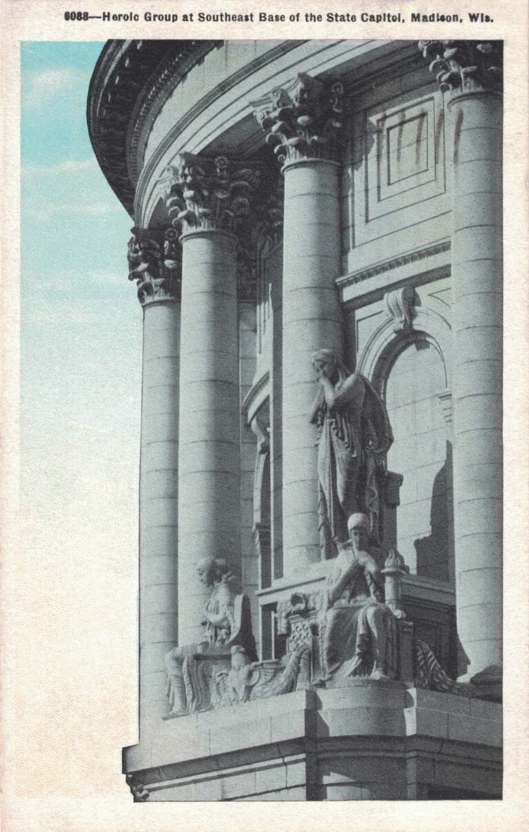 Free Printable Vintage Wisconsin State Capitol Postcards • Rose Clearfield