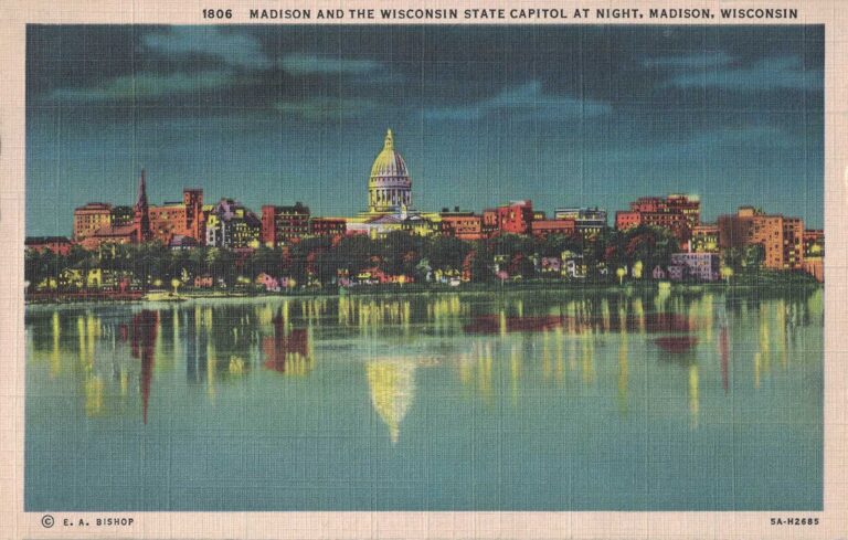 Free Printable Vintage Wisconsin State Capitol Postcards • Rose Clearfield