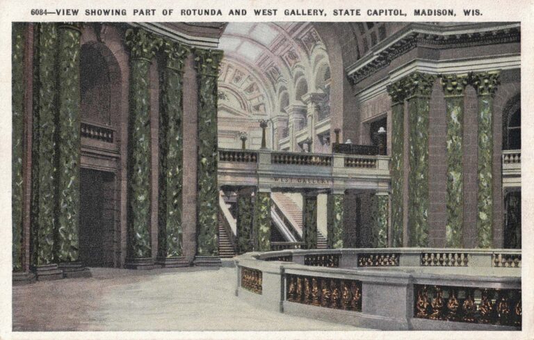 Free Printable Vintage Wisconsin State Capitol Postcards • Rose Clearfield