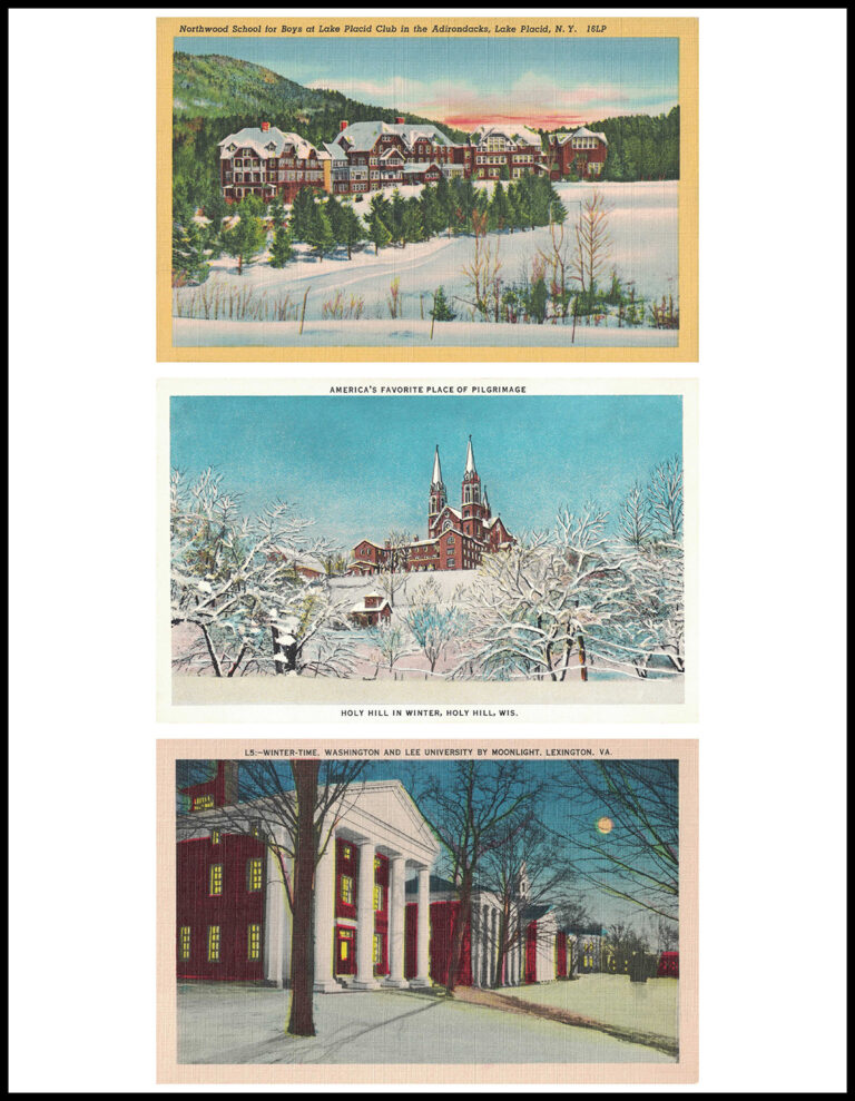 Free Printable Vintage Winter Postcards [with ATC Cards and Journal ...