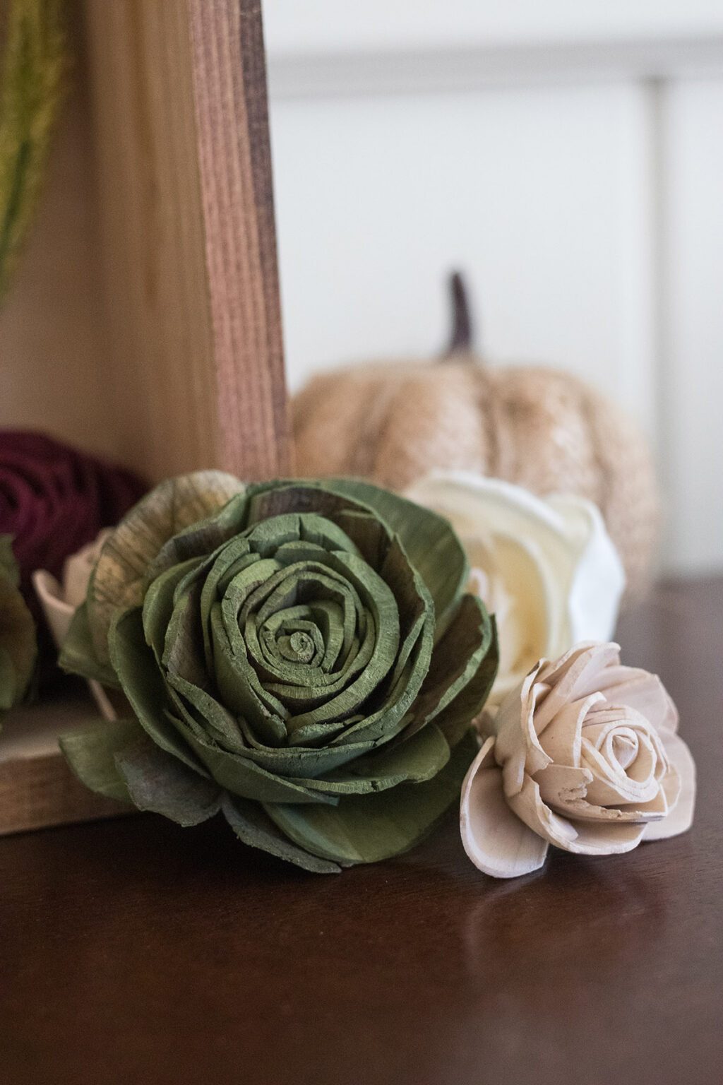 Easy Fall Decor with Sola Wood Flowers - Rose Clearfield