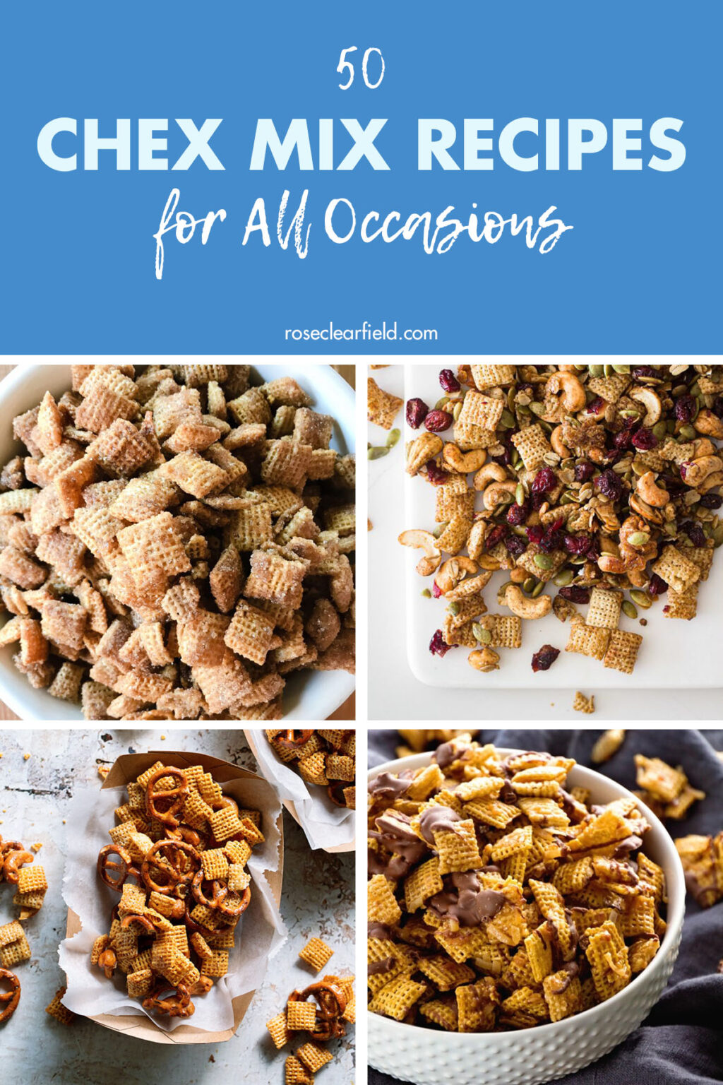 The Ultimate Round-Up of Chex Mix Recipes • Rose Clearfield