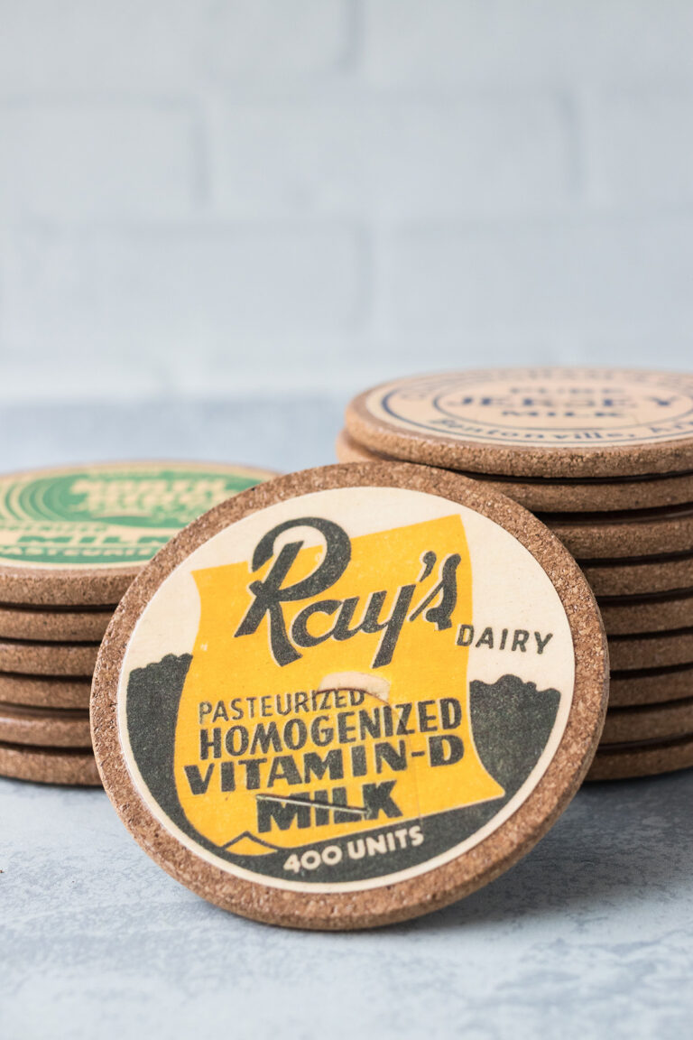 DIY Vintage Milk Cap Cork Coasters • Rose Clearfield