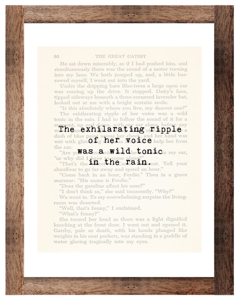 Free Printable The Great Gatsby Quotes Wall Art • Rose Clearfield