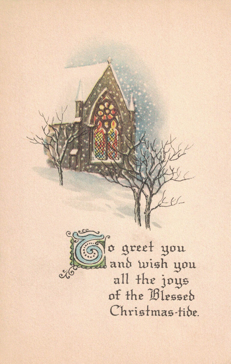 Free Printable Vintage Christmas Postcards - Rose Clearfield